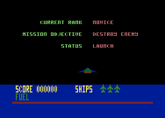 Screenshot of Nightraiders (Atari 8-bit, 1983) - MobyGames