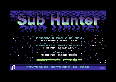 Screenshot of Sub Hunter: Premium Edition (Commodore 64, 2008) - MobyGames