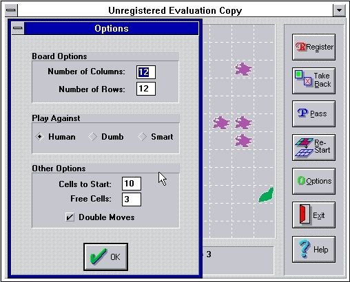 Screenshot of Cell War (Windows 3.x, 1992) - MobyGames
