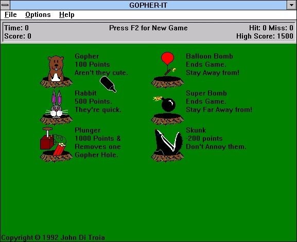 Gopher-It (1992) - MobyGames