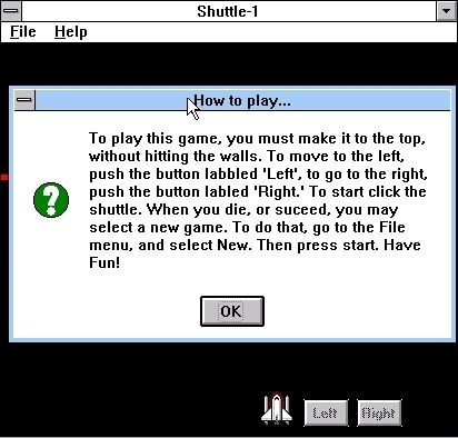 Screenshot of Shuttle (Windows 3.x, 1995) - MobyGames