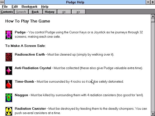 Screenshot of Pudge (Windows 3.x, 1995) - MobyGames