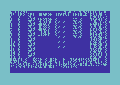 Screenshot of The Cosmic Balance (Commodore 64, 1982) - MobyGames