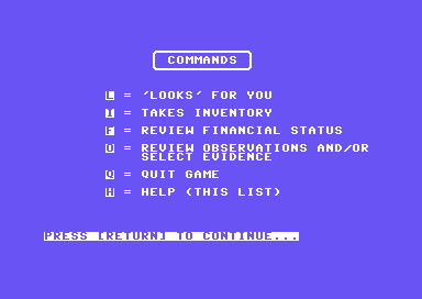 Screenshot of Nightwalker (Commodore 64, 1982) - MobyGames