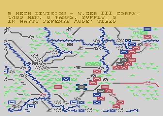 Screenshot of NATO Commander (Atari 8-bit, 1983) - MobyGames