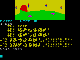 Screenshot of Kentilla (ZX Spectrum, 1984) - MobyGames