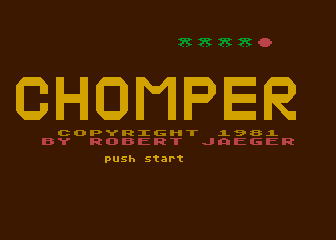 Chomper (1981) - MobyGames