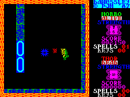 Screenshot of Dawnssley (ZX Spectrum, 1986) - MobyGames