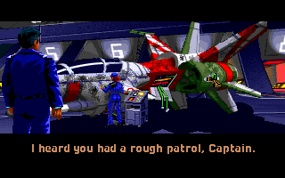 Screenshot of Wing Commander II: Vengeance of the Kilrathi (DOS, 1991 ...