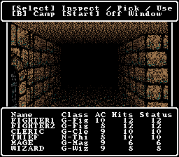 Screenshot of Wizardry V: Heart of the Maelstrom (SNES, 1988) - MobyGames