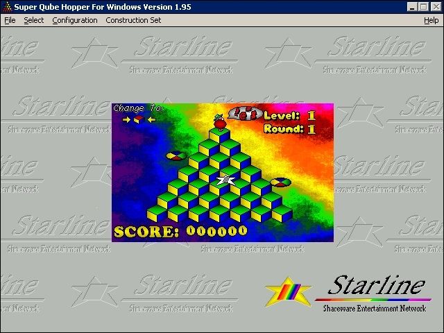 Screenshot of Super Qube Hopper (Windows 3.x, 1994) - MobyGames