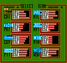 Screenshot of Pro Sport Hockey (NES, 1993) - MobyGames