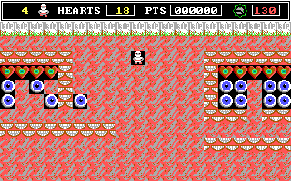 Screenshot of Rockford: The Arcade Game (DOS, 1987) - MobyGames