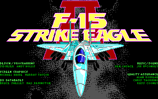 Screenshot of F-15 Strike Eagle II (DOS, 1989) - MobyGames