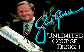 Screenshot of Jack Nicklaus' Unlimited Golf & Course Design (DOS, 1990 ...