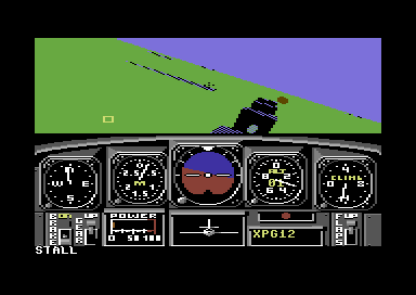 Screenshot of Chuck Yeager's Advanced Flight Simulator (Commodore 64 ...