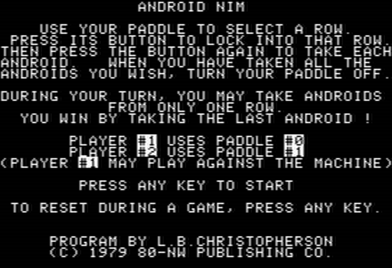 Android Nim screenshots - MobyGames