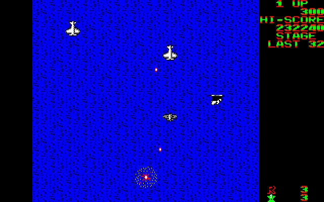 Screenshot of 1942 (FM-7, 1984) - MobyGames