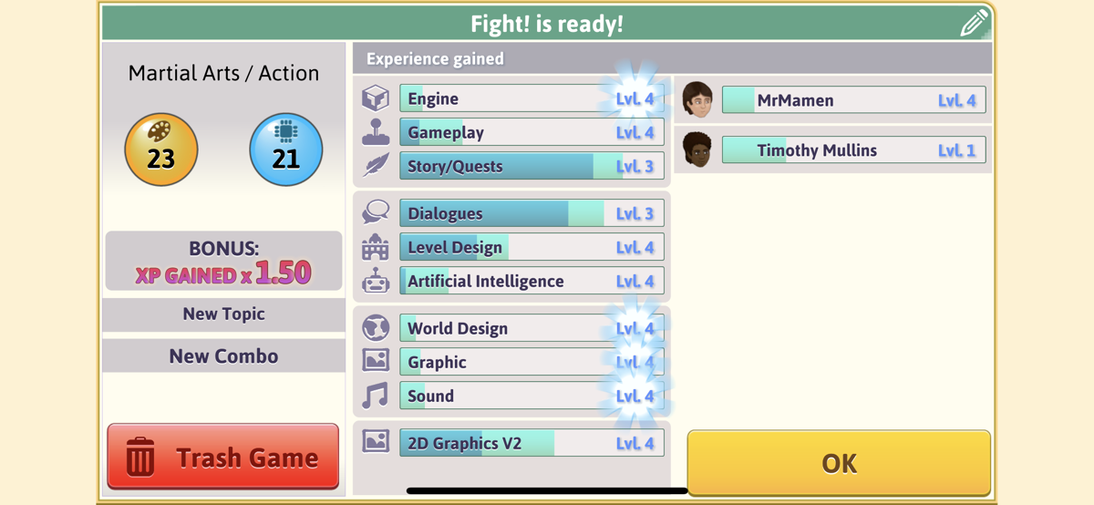 Screenshot of Game Dev Tycoon (iPhone, 2012) - MobyGames