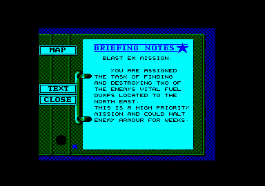Screenshot of Battle Command (Amstrad CPC, 1990) - MobyGames