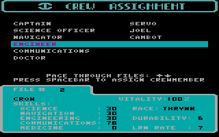 Screenshot of Starflight (DOS, 1986) - MobyGames