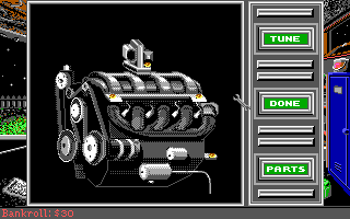 Screenshot of Street Rod 2: The Next Generation (DOS, 1991) - MobyGames