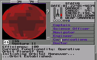 Screenshot of Starflight 2: Trade Routes of the Cloud Nebula (Amiga ...
