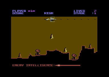 Screenshot of Penetrator (Commodore 64, 1982) - MobyGames