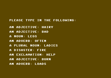 Screenshot of Mad (Commodore 64, 1978) - MobyGames