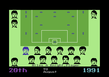 Screenshot of Football Manager 3 (Commodore 64, 1992) - MobyGames