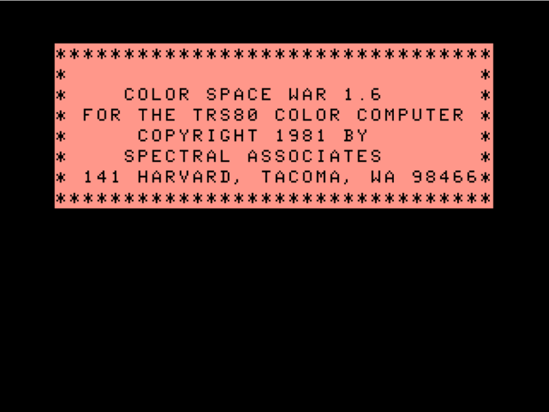Space War (1981) - MobyGames
