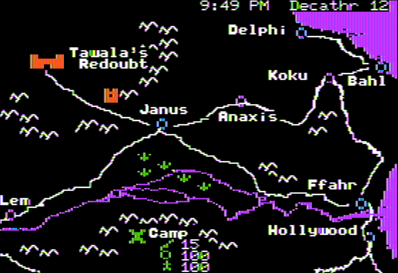 Screenshot of Tawala's Last Redoubt (Apple II, 1981) - MobyGames