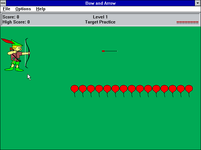 Screenshot of Bow and Arrow (Windows 3.x, 1992) - MobyGames