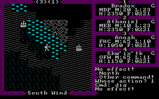Screenshot of Exodus: Ultima III (DOS, 1983) - MobyGames