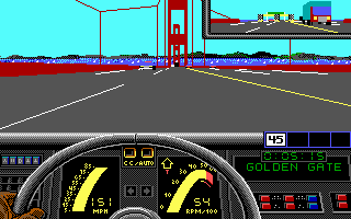 Screenshot of Vette! (DOS, 1989) - MobyGames