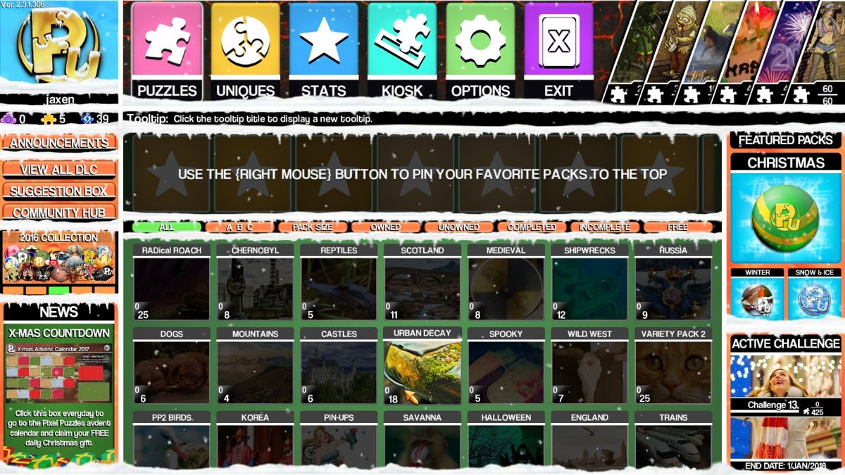 Screenshot of Pixel Puzzles Ultimate (Windows, 2016) - MobyGames