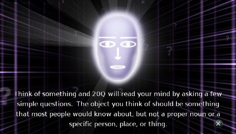 Screenshot of 20Q (PSP, 2011) - MobyGames