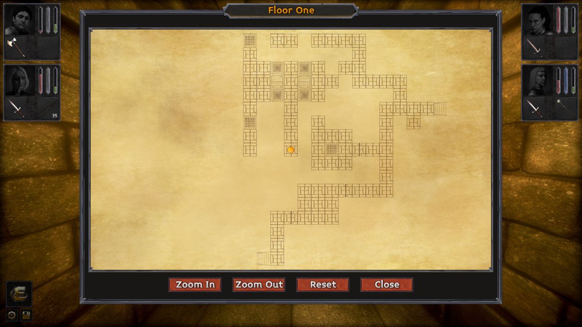 Screenshot of The Deep Paths: Labyrinth of Andokost (Windows, 2016) - MobyGames