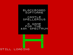 Screenshot of Castle Spellerous (ZX Spectrum, 1983) - MobyGames