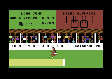 Screenshot of Micro Olympics (Commodore 64, 1984) - MobyGames