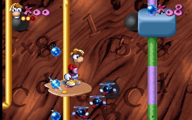 Screenshot of Maths and English with Rayman: Volume 2 (DOS, 1996 ...