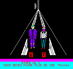 Screenshot of Intox et Zoé (Oric, 1984) - MobyGames