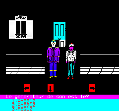 Screenshot of Intox et Zoé (Oric, 1984) - MobyGames