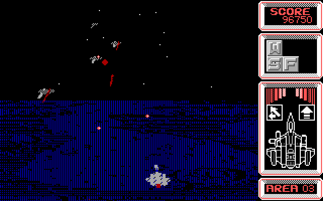 Screenshot of Silpheed (DOS, 1986) - MobyGames