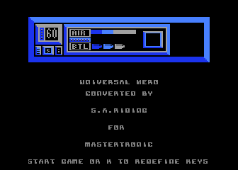 Screenshot of Universal Hero (Atari 8-bit, 1986) - MobyGames