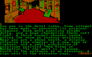 Screenshot of Fahrenheit 451 (DOS, 1984) - MobyGames