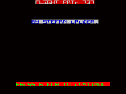 Screenshot of Flight Path 737 (ZX Spectrum, 1984) - MobyGames