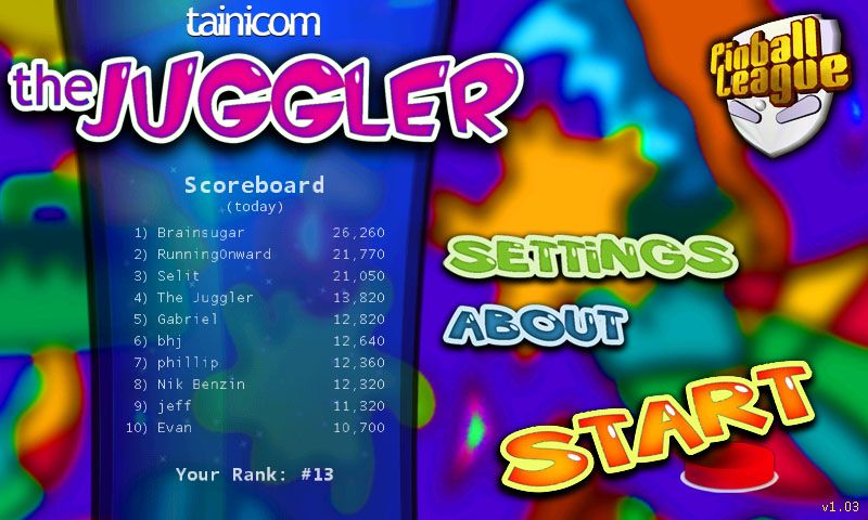 Pinball League: The Juggler (2011) - MobyGames