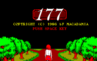 Screenshot of 177 (Sharp X1, 1986) - MobyGames