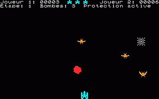 Screenshot of Eliminator (Thomson MO, 1984) - MobyGames